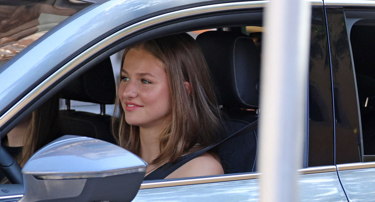 La princesa Leonor de España fue vista al volante por primera vez ...